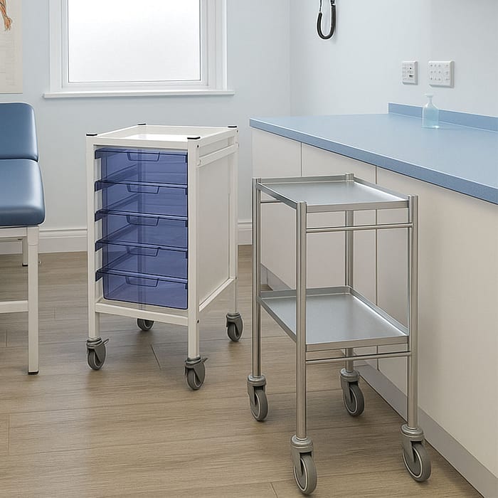Shuttleworth Medium Stainless Steel Dressing Trolley - Removable Flat ...